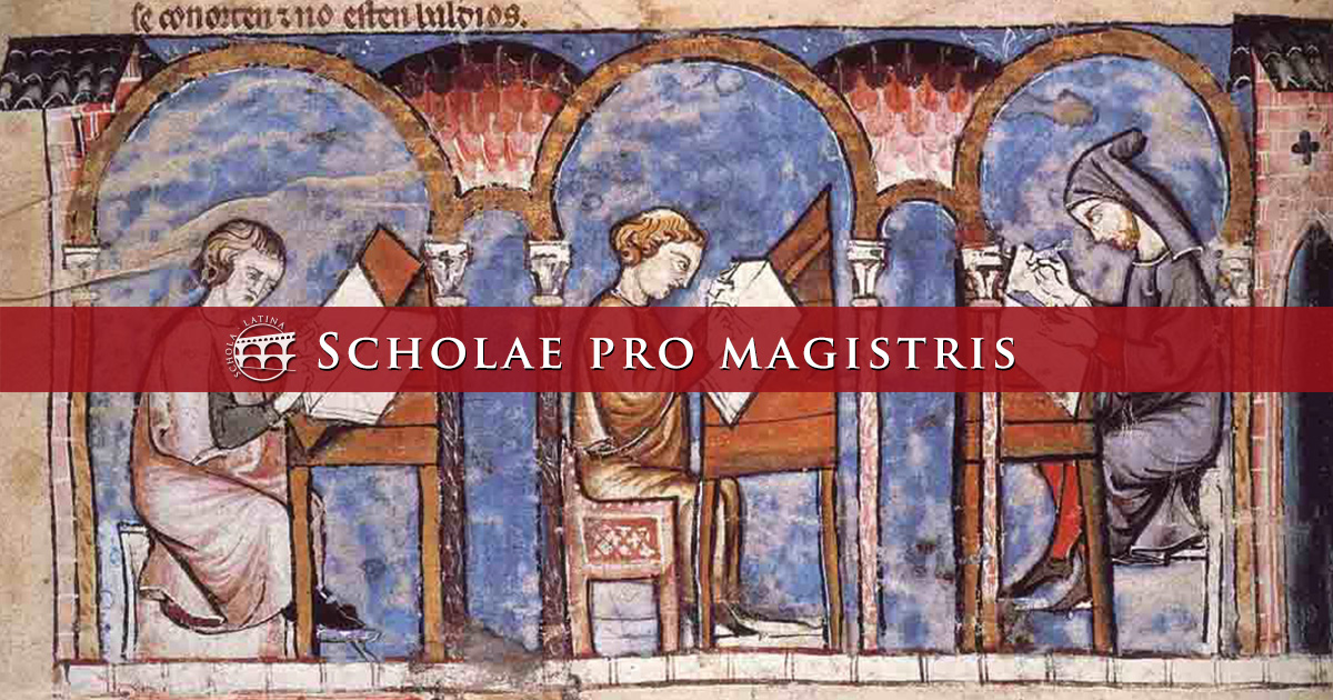 Scholae pro magistris: refresher courses for teachers | Schola Latina